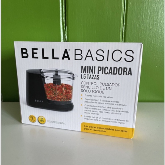 Kitchen | Bella Basics 15 Cup Mini Chopper With Easy Touch Pulse ...